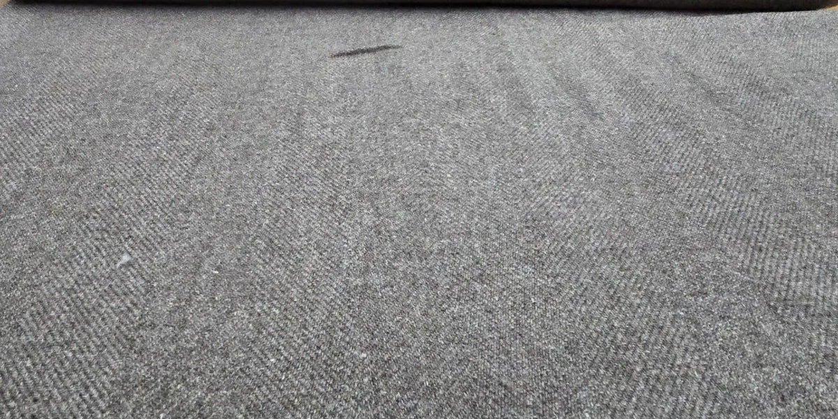 Yak Wolle Stoff uni grau — Stoffpilz.ch